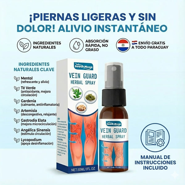 Spray para tratamiento y alivio de venas varicosas Vein Guard™ – Caprishop